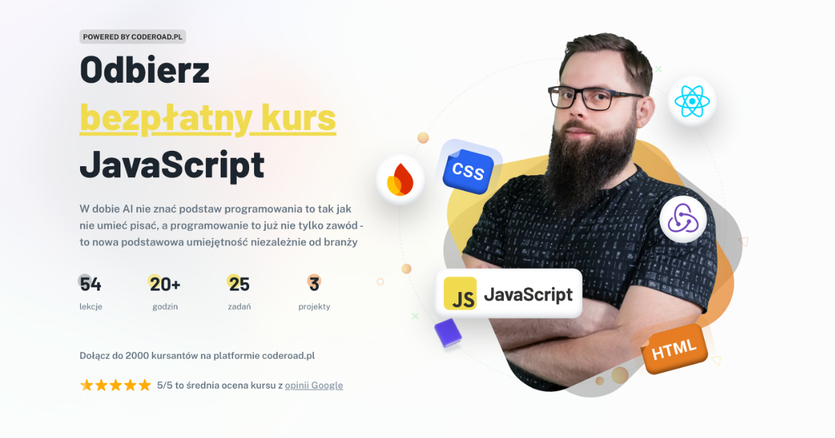 Odbierz bezpłatny kurs JavaScript | CodeRoad
